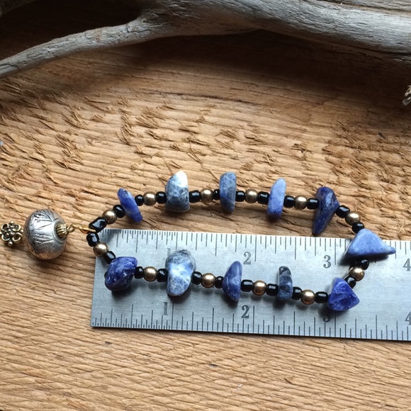 Jewelry | Handmade Blue Stone Chip Bracelet | Poshmark